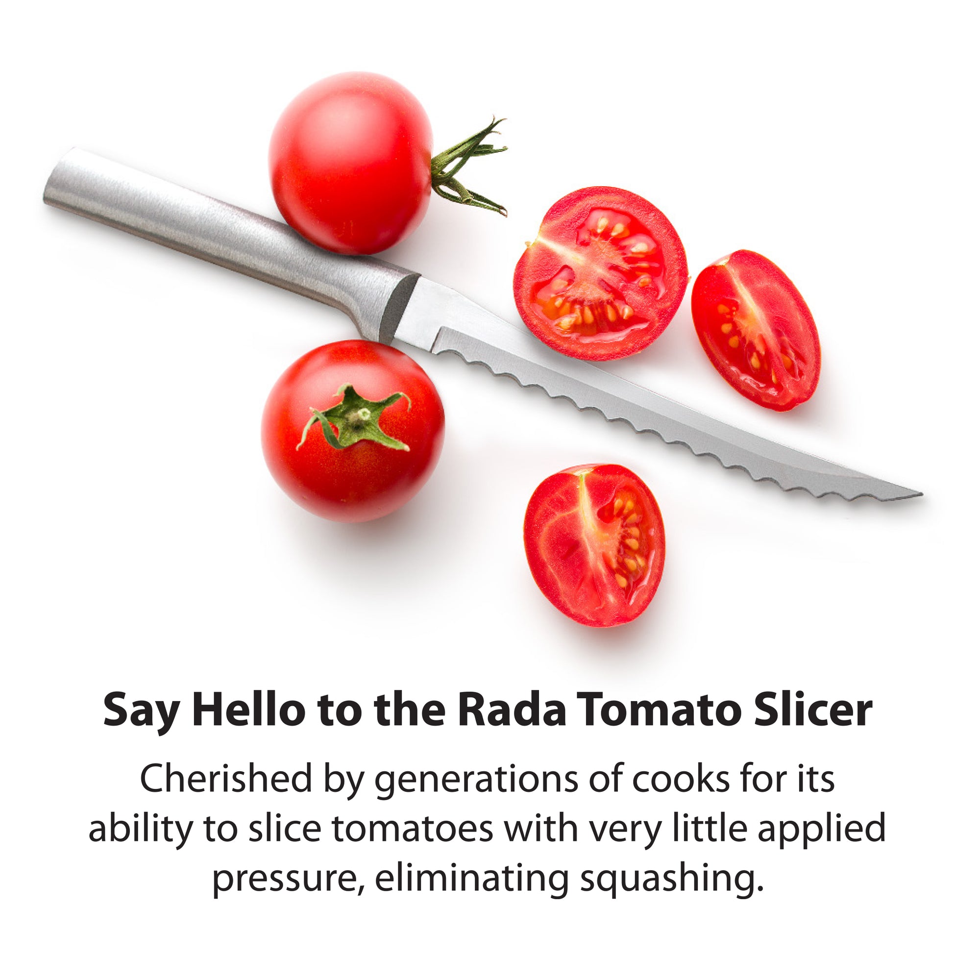 Tomato Slicer Knife | Serrated Kitchen Knife - Rada Cutlery - Rada ...