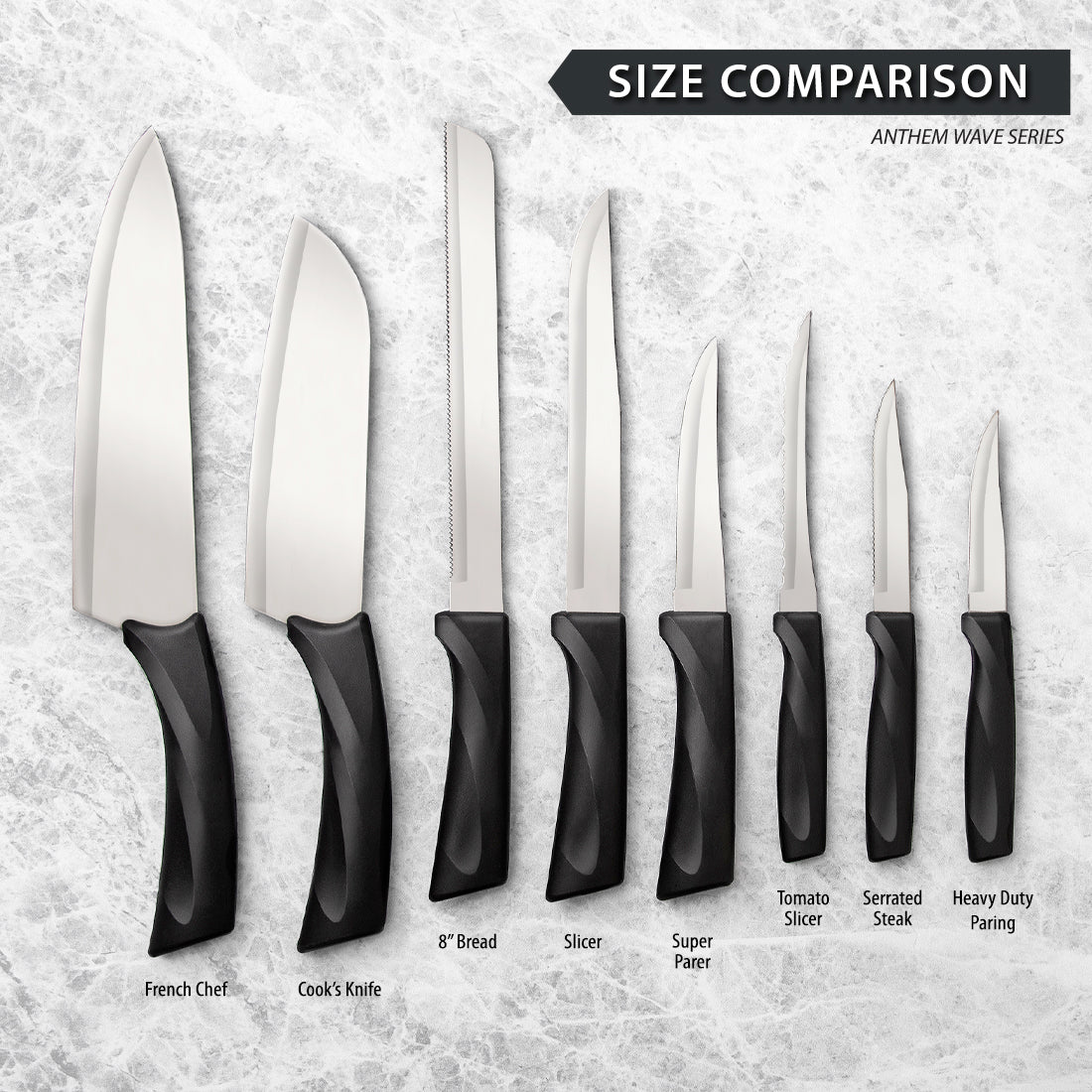 Anthem Cook's Knife | Ergonomic Medium Sized Chef Knife - Rada Kitchen ...
