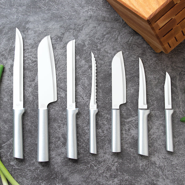 Essential Oak Block Set | Safe Storage Knife Set - Rada Cutlery - Rada ...
