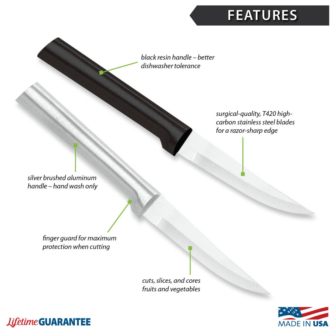 Heavy Duty Paring Knife | Durable Paring Knives - Rada Cutlery - Rada ...