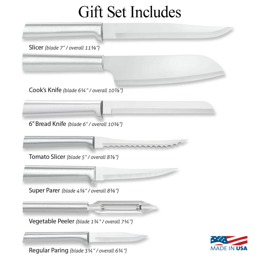The Starter Gift Set | Culinary Knife Set - Rada Cutlery - Rada Kitchen ...
